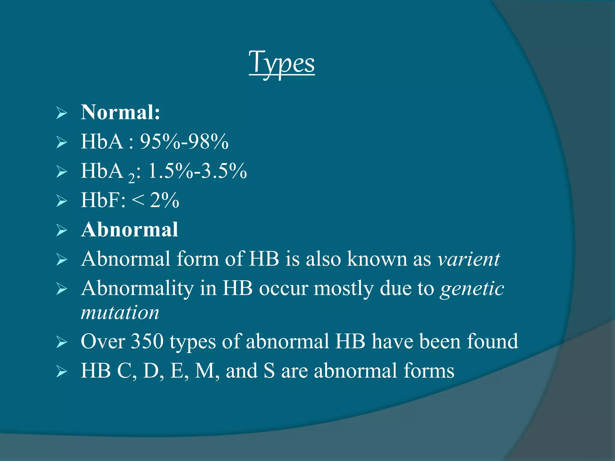Hb electrophoresis (principle materials and procedure) | PPTX
