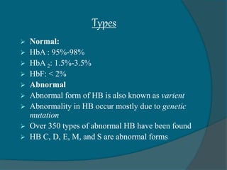 Hb electrophoresis (principle materials and procedure) | PPT