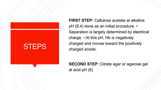 Hb electrophoresis- Types, Procedure and Analysis | PPTX | Blood ...