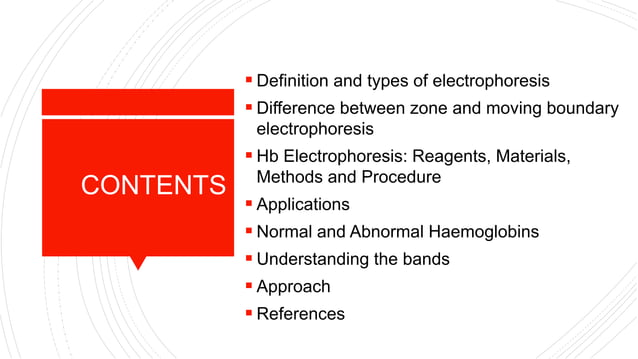 Hb electrophoresis- Types, Procedure and Analysis | PPTX | Blood ...