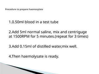Hb electrophoresis and its types, principle , procedure | PPTX
