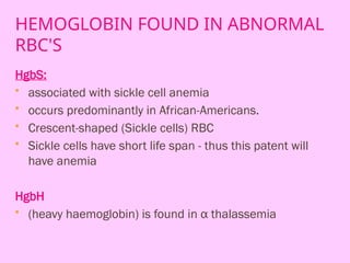Haemoglobin Electrophoresis for Hb disorders | PPTX