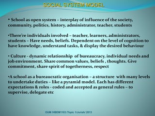 School As A Social System | PDF