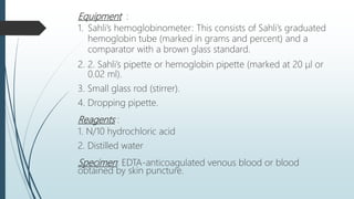 Hb estimation | PPTX