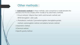 Hb estimation | PPTX
