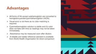 Hb estimation | PPTX