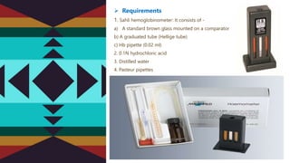 Hb estimation | PPTX