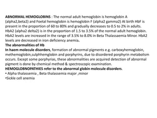 Hb estimation and rbc count | PPT