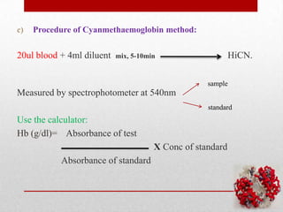 Hb estimation | PPSX