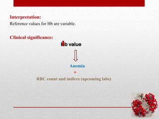 Hb estimation | PPSX