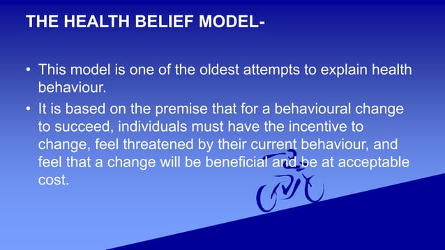 HEALTH BELIEF MODEL | PPTX