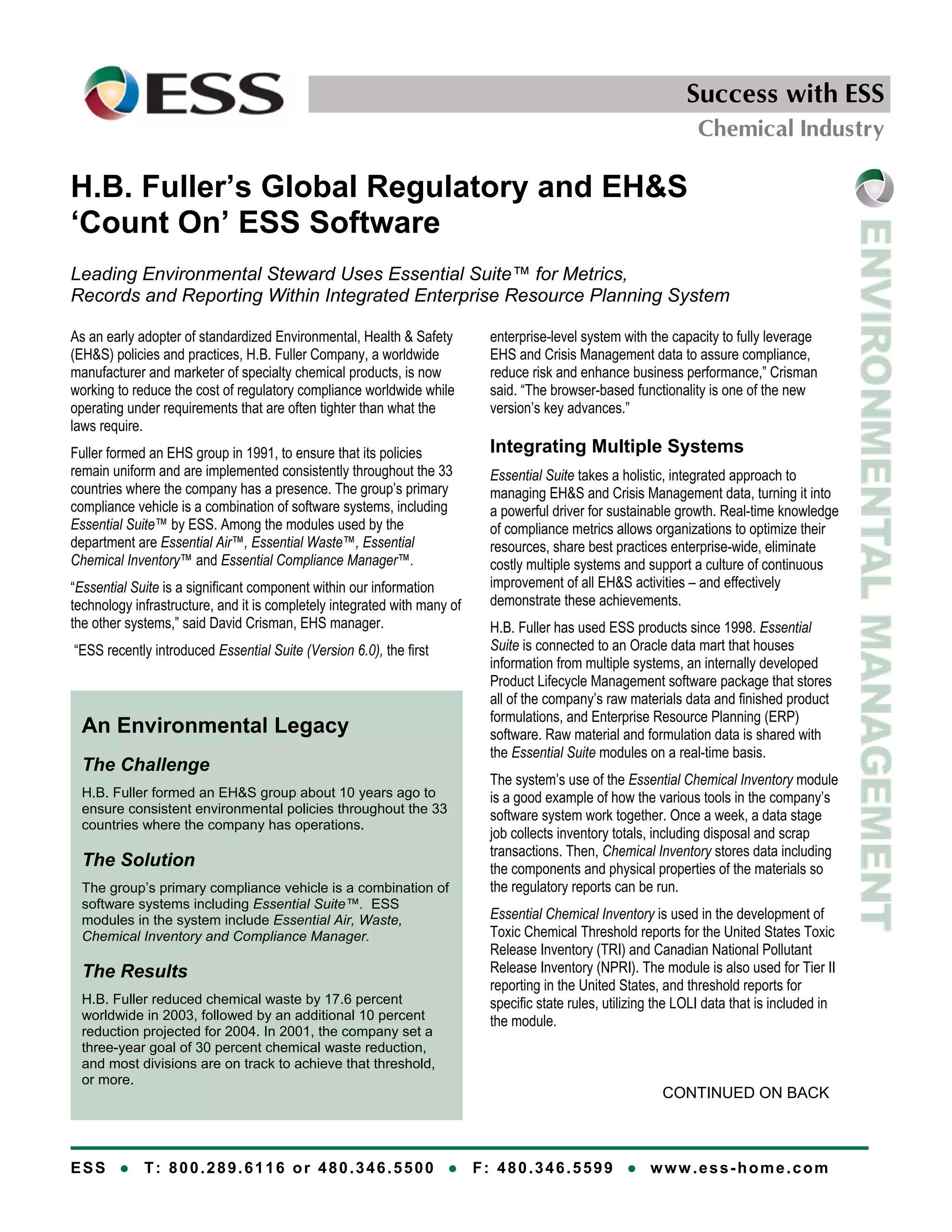 Hb Fuller Case Study | PDF | Business | Business and Finance