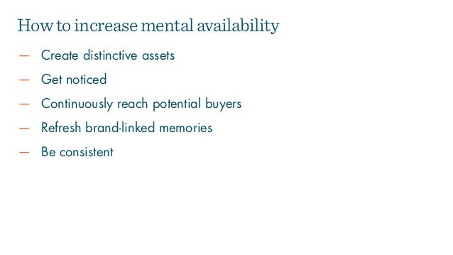 The Secret to Brand Growth? Mental and Physical Availability