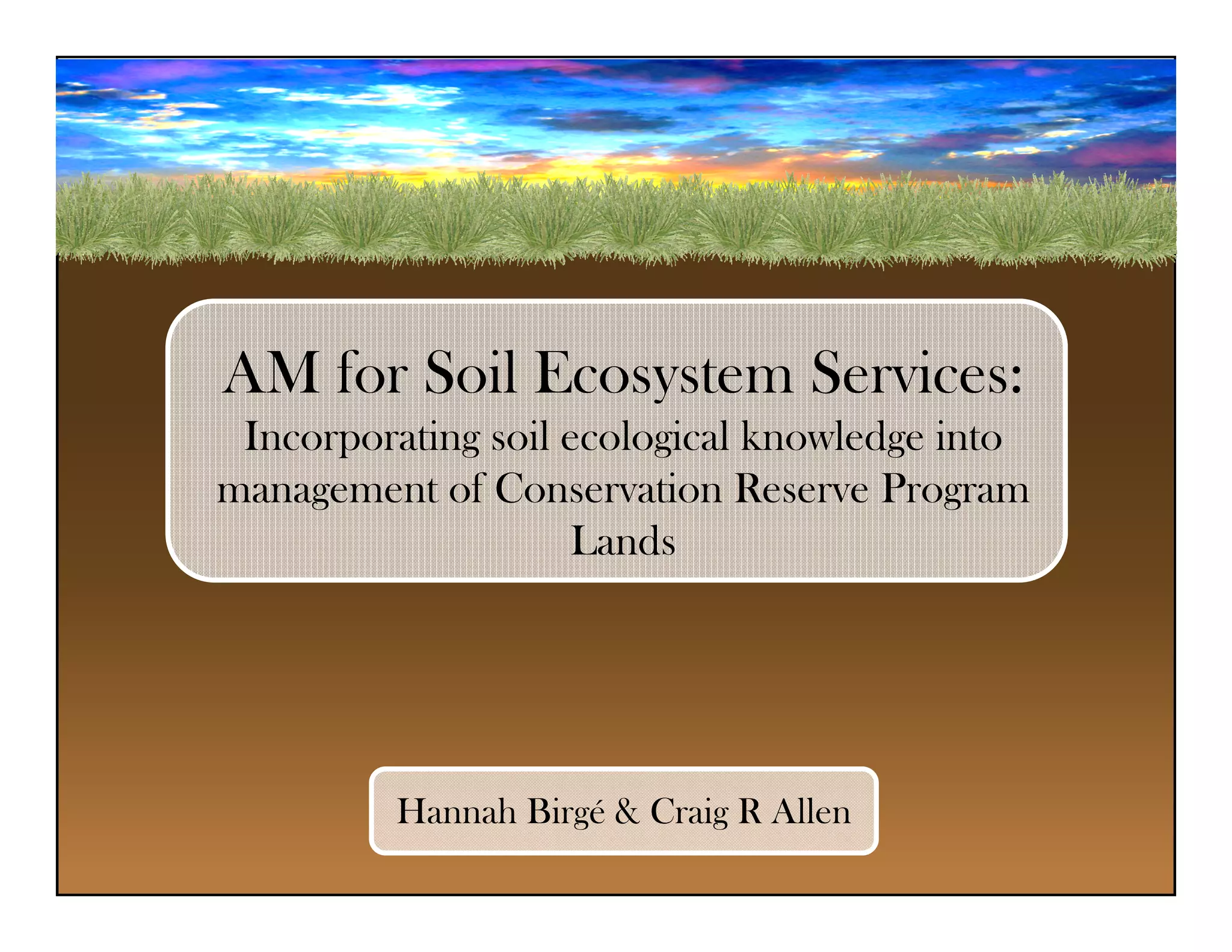 Hbirge adaptive management for ecosystems | PPT