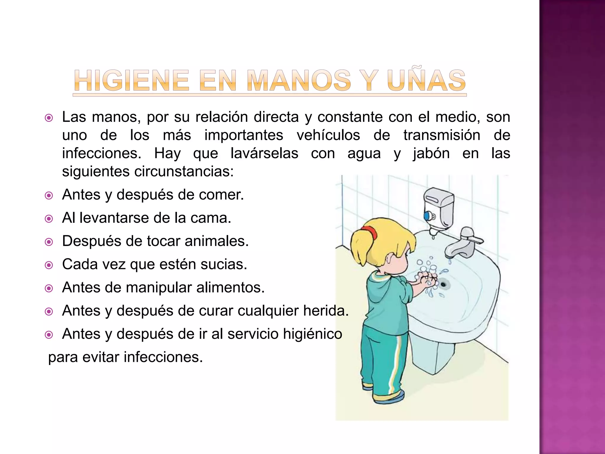 Hábitos de higiene y salud en los niños | PPTX