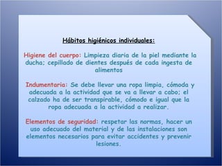 Hábitos saludables ef | PPT
