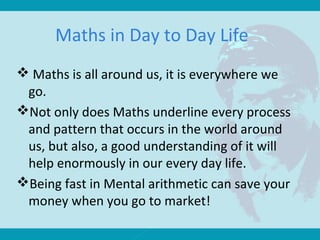 Mathematics in real life | PPT