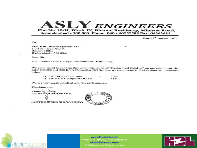 Hbl efficient carbon-rentar fuel catalyst | PPT