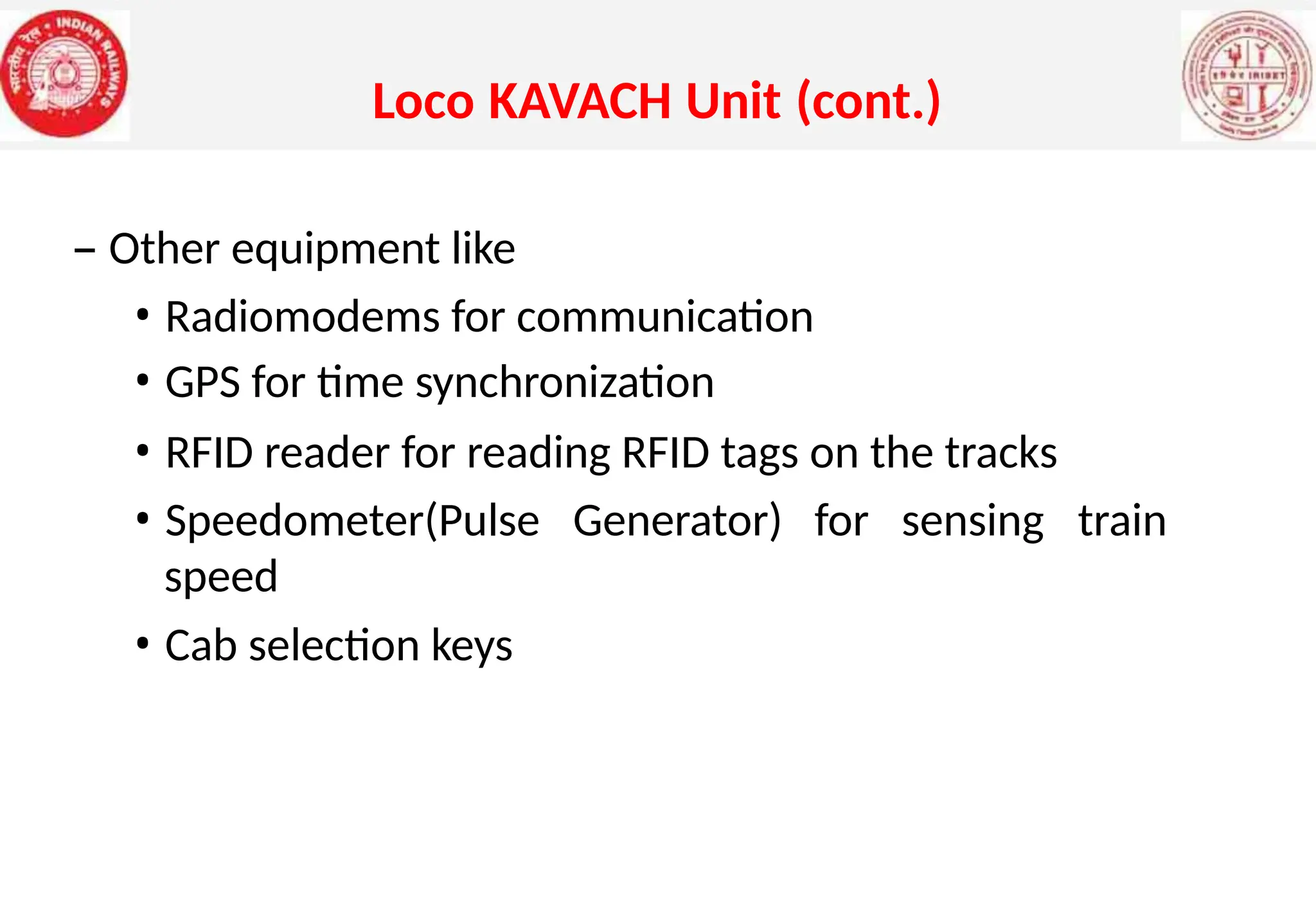 KAVACH rollout and it’s implementation IR | PPTX