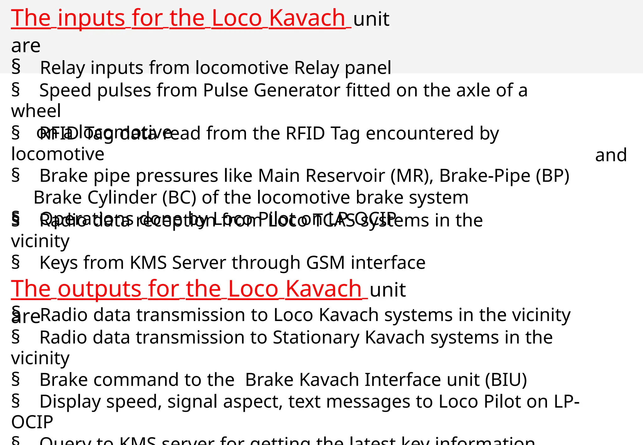 KAVACH rollout and it’s implementation IR | PPTX