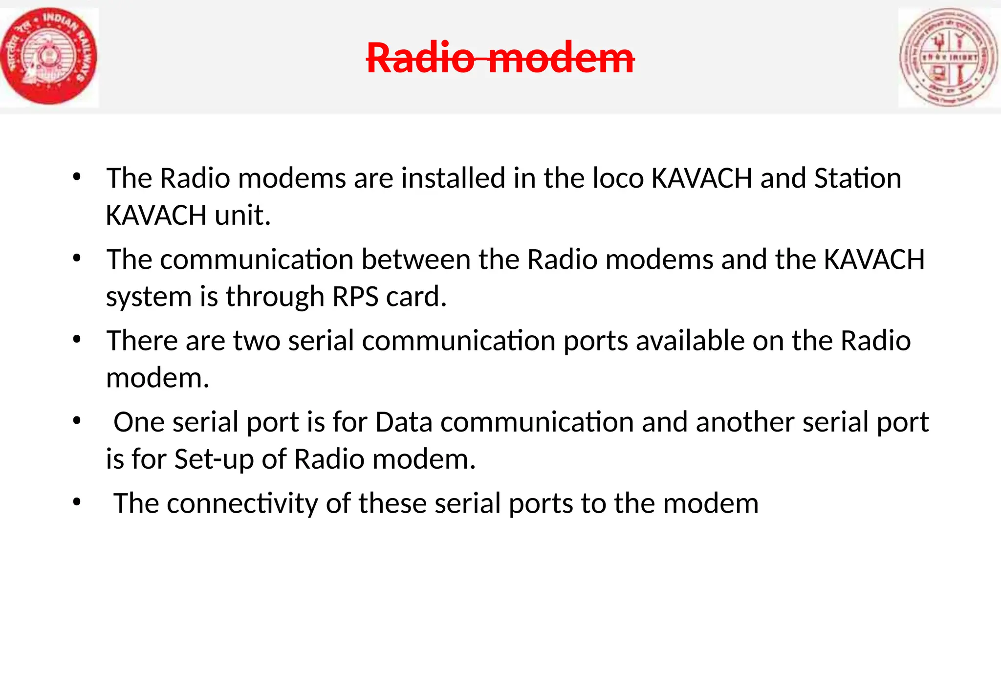 KAVACH rollout and it’s implementation IR | PPTX
