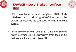 KAVACH rollout and it’s implementation IR | PPTX
