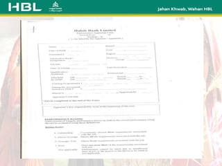 Hbl performance evaluation system | PPTX