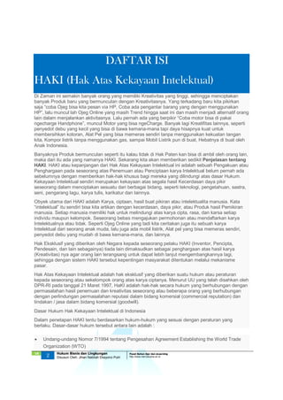 Hbl 13,mei ika, hapzi ali, hak atas kekayaan intelektual, mercubuana | PDF