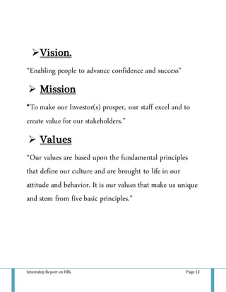 Hbl complete report | DOCX