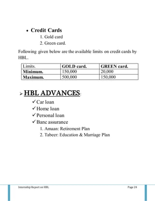 Hbl complete report | DOCX