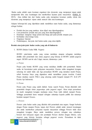 Hbl, fahrun rizaldi, hapzi ali, hukum badan usaha, universitas mercu ...