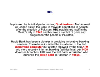 Habib Bank (Hbl). | PPT