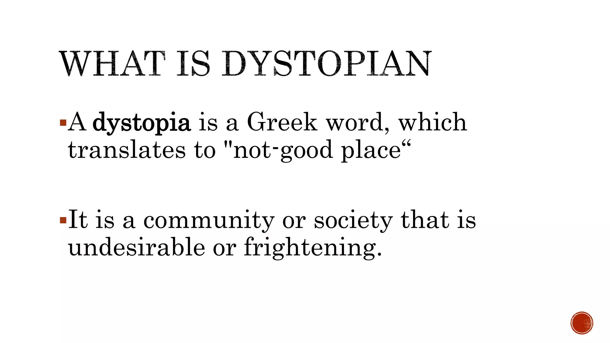 Dystopian Controls | PPT