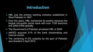 HBL presentation management | PPTX