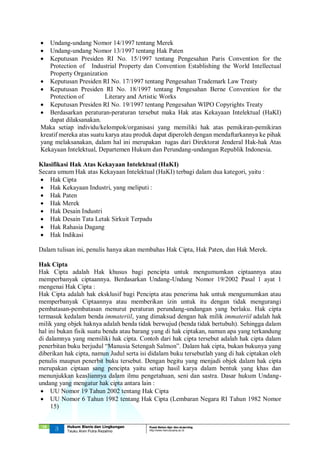 13 Hbl, teuku alvin putra rezalino, hapzi ali, hak atas kekayaan intelektual, hak merk, rahasia ...