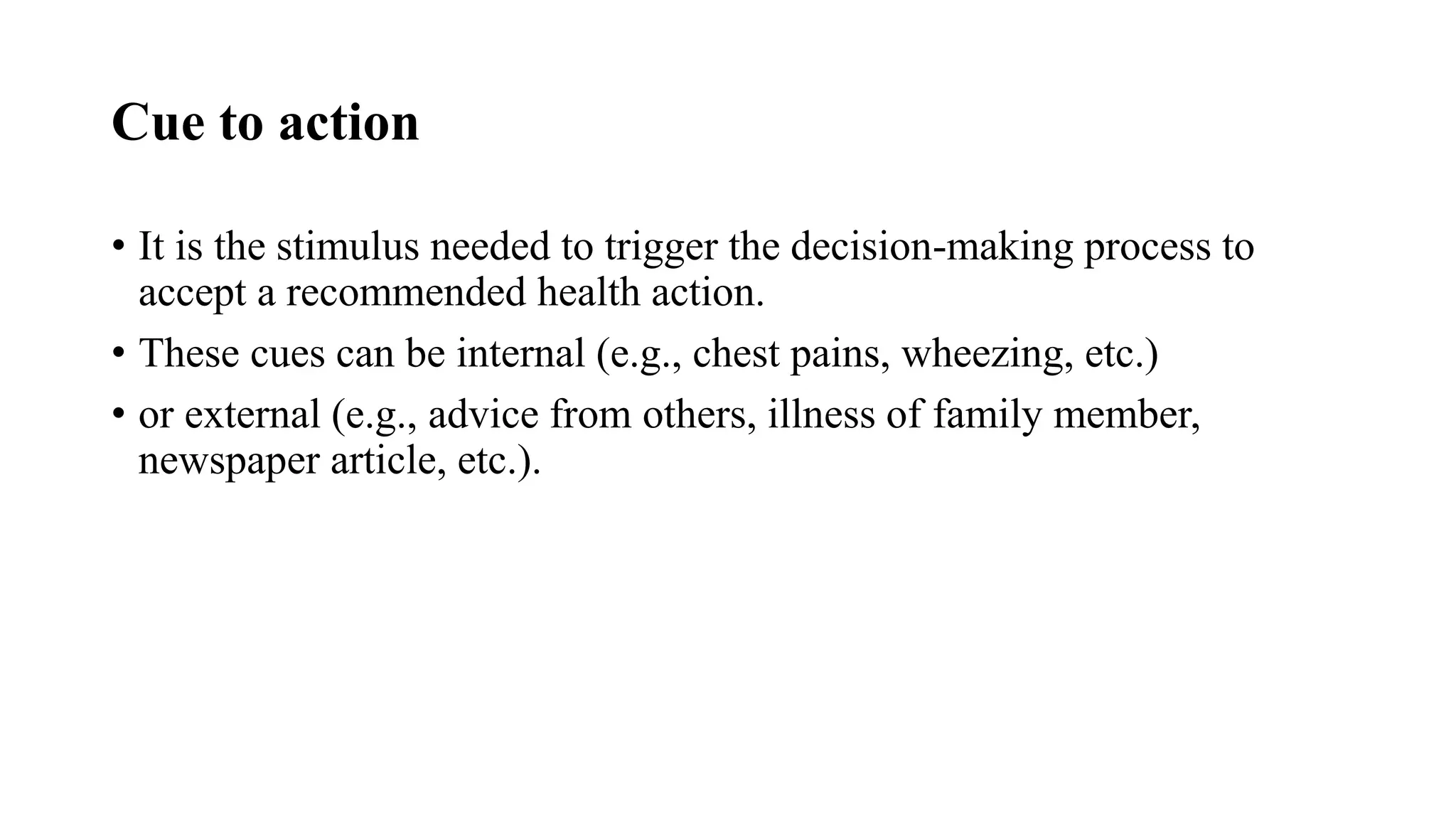 Heath belief model | PPTX