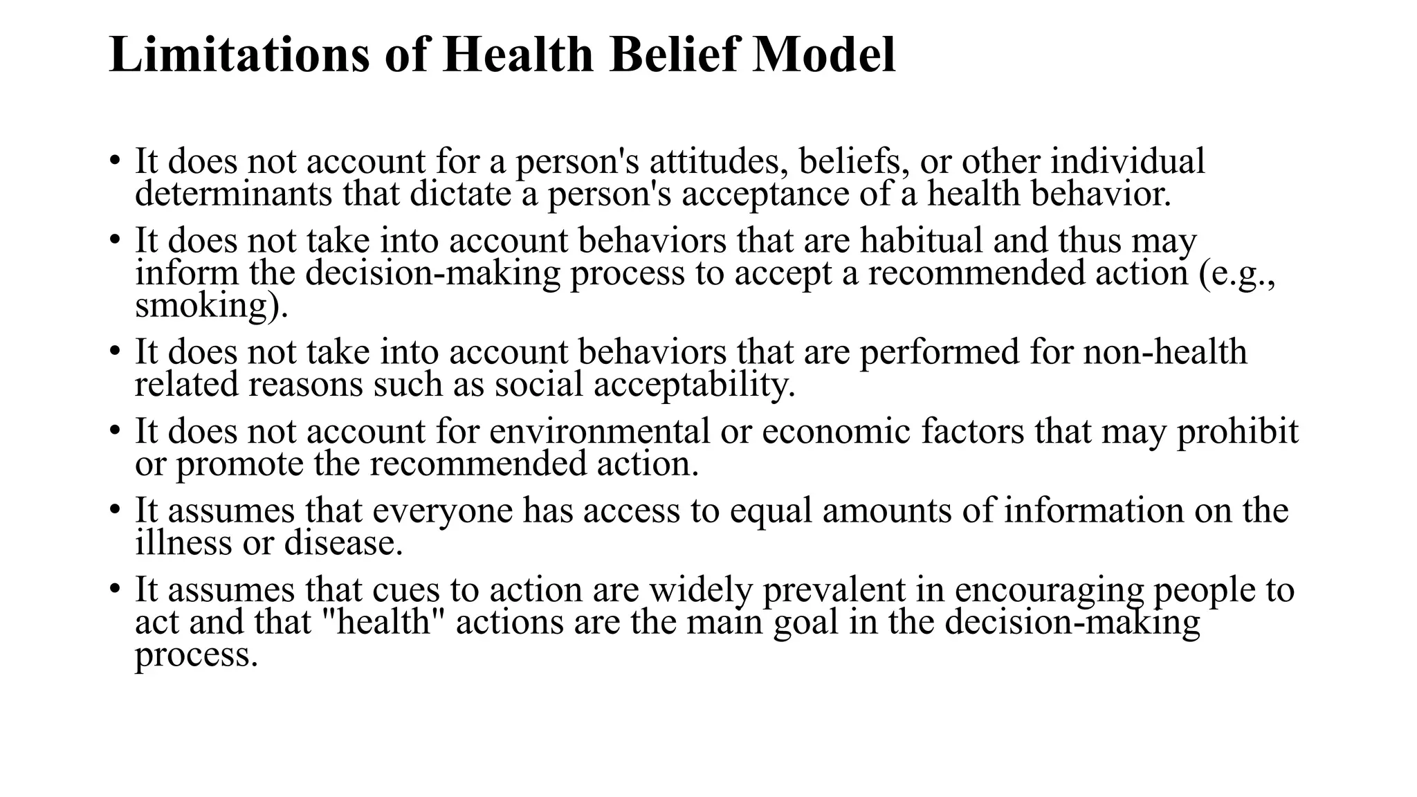 Heath belief model | PPTX