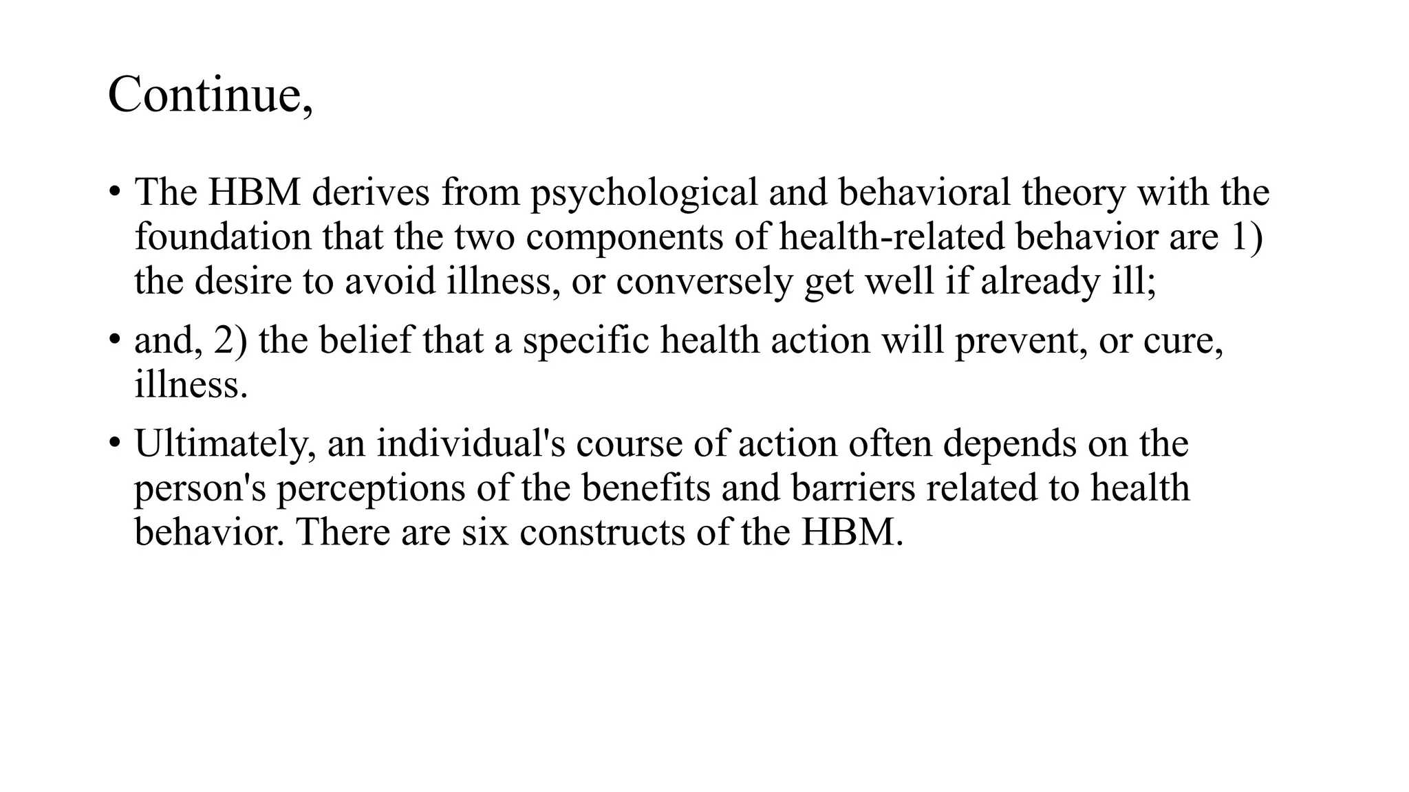 Heath belief model | PPTX