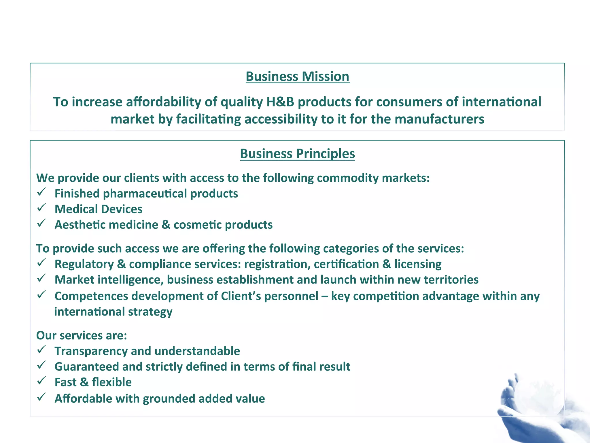 Hbma int profile | PDF | Business | Business and Finance