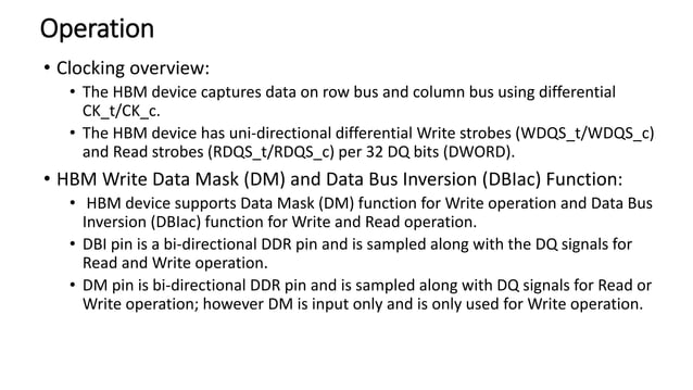 High Bandwidth Memory(HBM) | PPTX