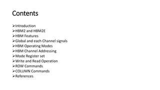 High Bandwidth Memory(HBM) | PPTX