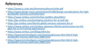 High Bandwidth Memory(HBM) | PPTX
