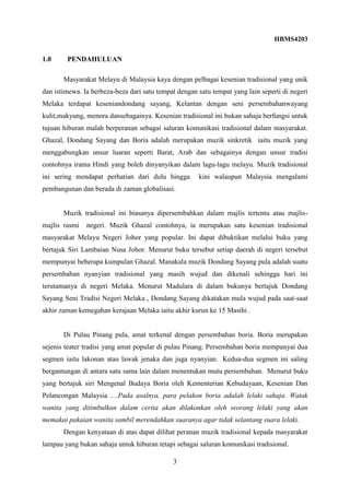 Hbms 4203 muzik tradisional | PDF