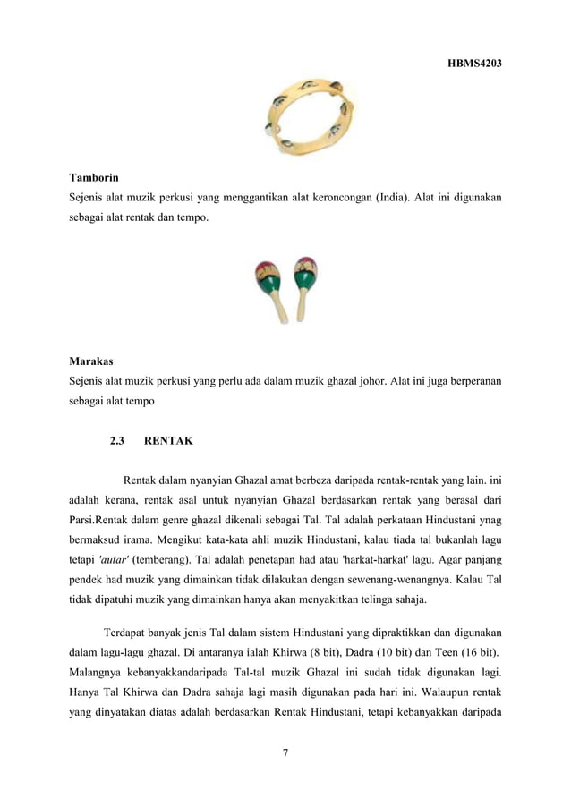 Hbms 4203 muzik tradisional | PDF