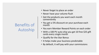 HB Naturals Auto-Ship Program Overview | PPT
