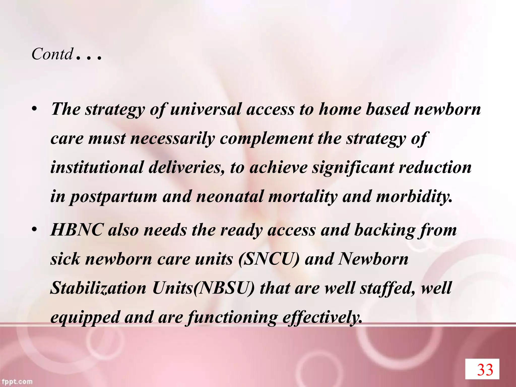 Home based new born care | PPTX