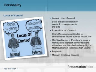 Human Behaviour in Organisation | PPTX
