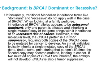 HEREDITARY BREAST and OVARY CANCER [HBOC] SYNDROME, Dr BUI DAC CHI. | PPT