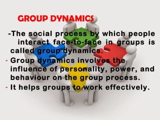 GROUP DYNAMICS | PPT