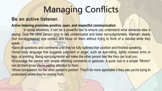Advantages and disadvantages of conflicts | PPTX
